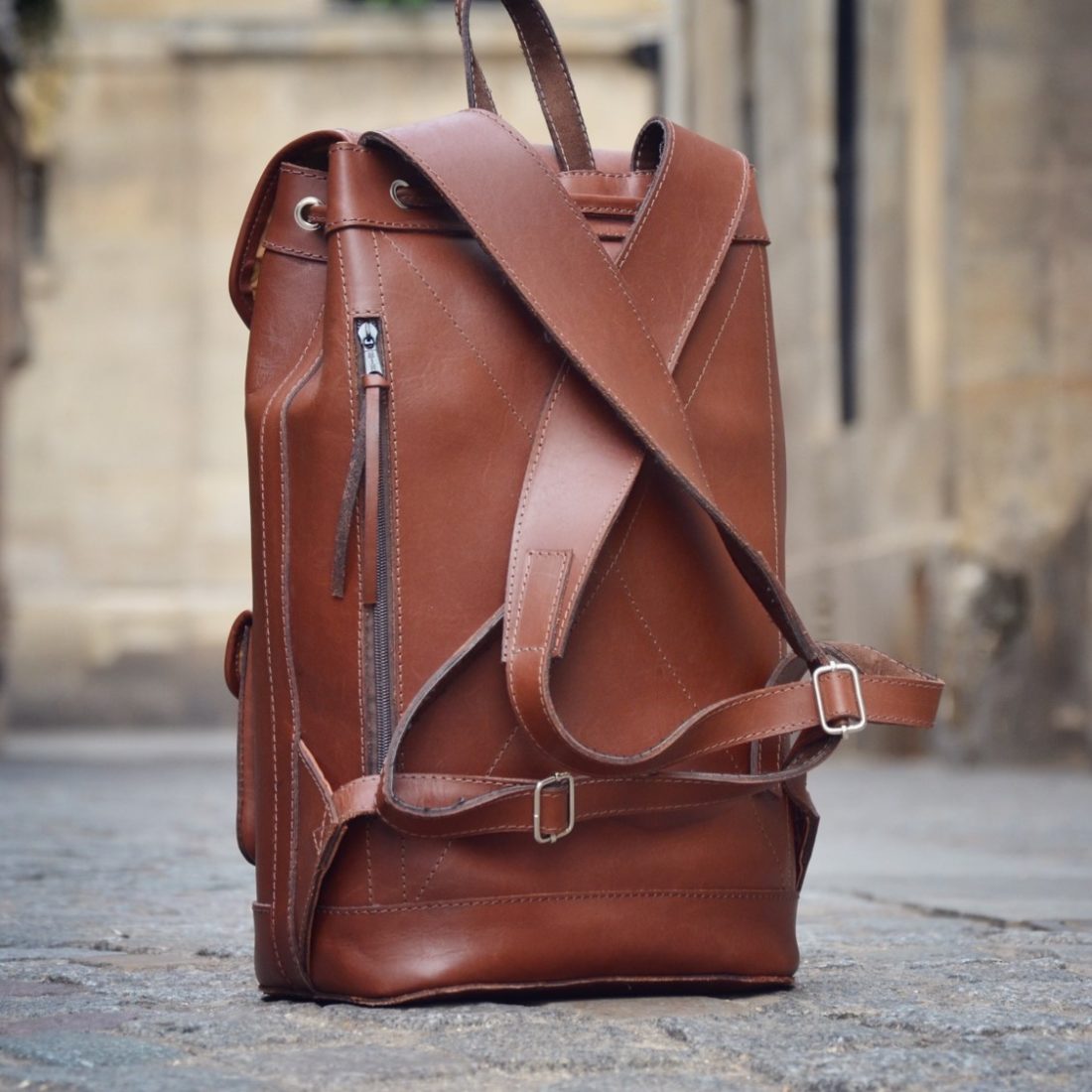 Pachamama - Sac à dos GABI Cuir - Sac à dos urbain en cuir