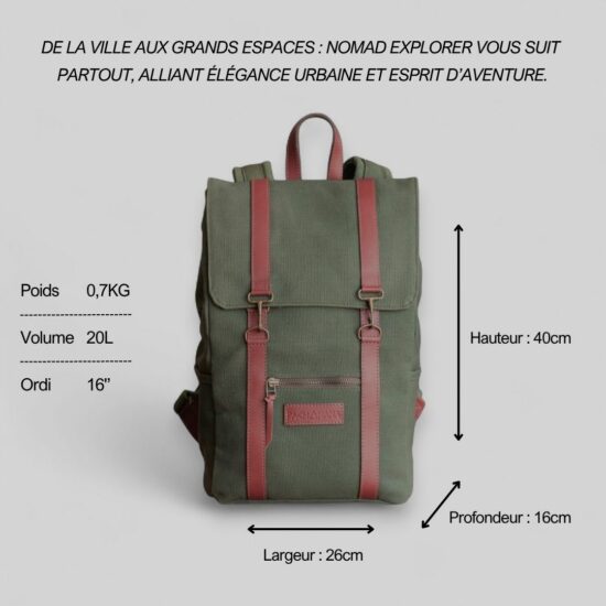 Pachamama - Sac à dos NOMAD Explorer - Sac polyvalent et durable pour ...